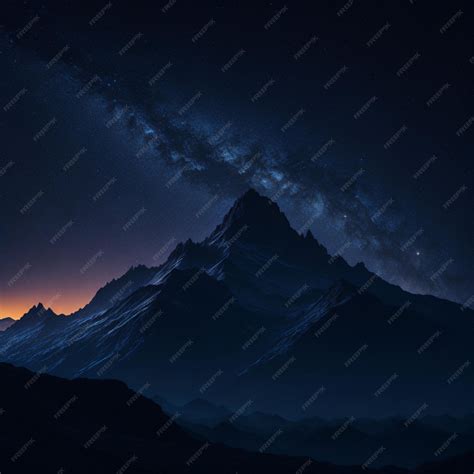A Majestic 4k Wallpaper Of A Starry Night Sky With A Black Silhouette