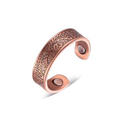 Pure Copper Magnetic Therapy Ring Tree Of Life Design A Better