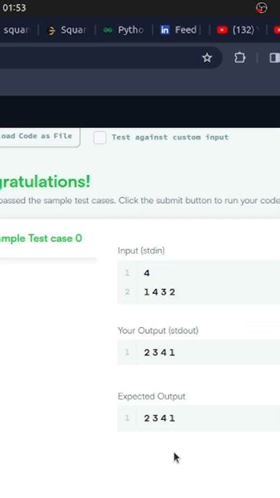 Day 2 Reverse Array Hacker Rank Code Naman Leetcode Coding 6 Youtube