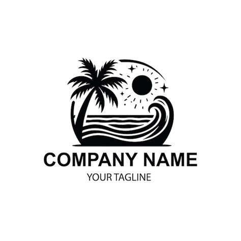 Vector Beatch Logo Design Premium Ai Generated Vector