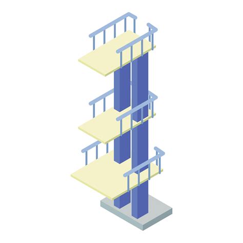 Tower Diving Board Icon Isometric Style 14342371 Vector Art At Vecteezy