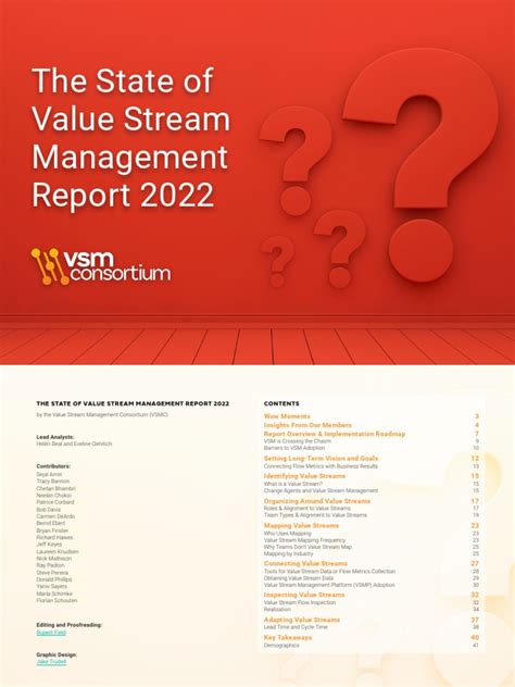 State Of Value Stream Management Report 2022 By Vsm Consortium V1 0 Pdf Innovation Agile