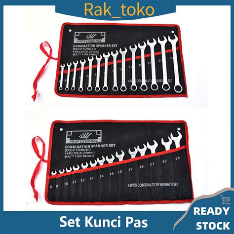 Jual Kunci Ring Pas Set 16pcs 6 32mm Kunci Pas Set Kunci Pas Berbagai