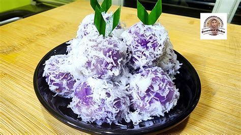 Klepon Uwi Ungu Olahan Umbi Uwi Ungu Terenak Youtube