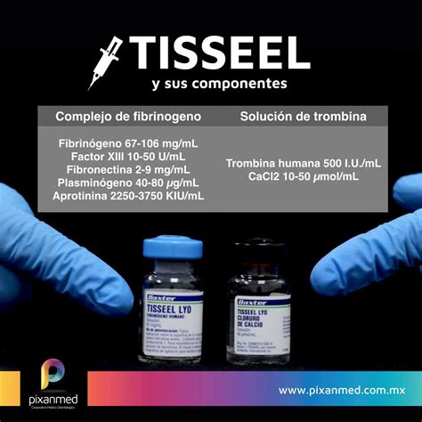 Pixanmed 💉¿sabes Cuáles Son Los Componentes Del Adhesivo De Fibrina