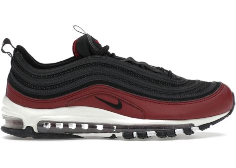 Nike Air Max 97 Black Team Red Mens Dq3955 600 Us