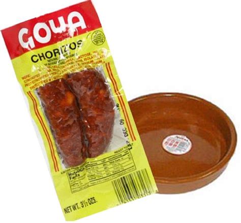 Chorizo Goya 2 Pack 35 Oz With Tapa Clay Caserole Gtineanupc