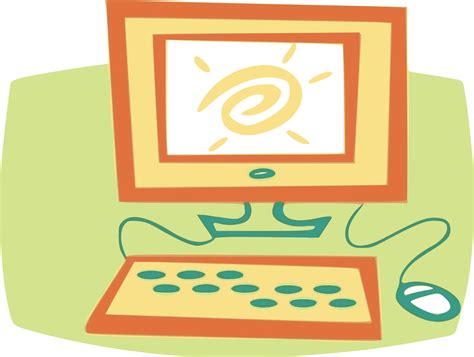 Simple Computer Clipart Cliparts Of Simple Computer Free Download Wmf