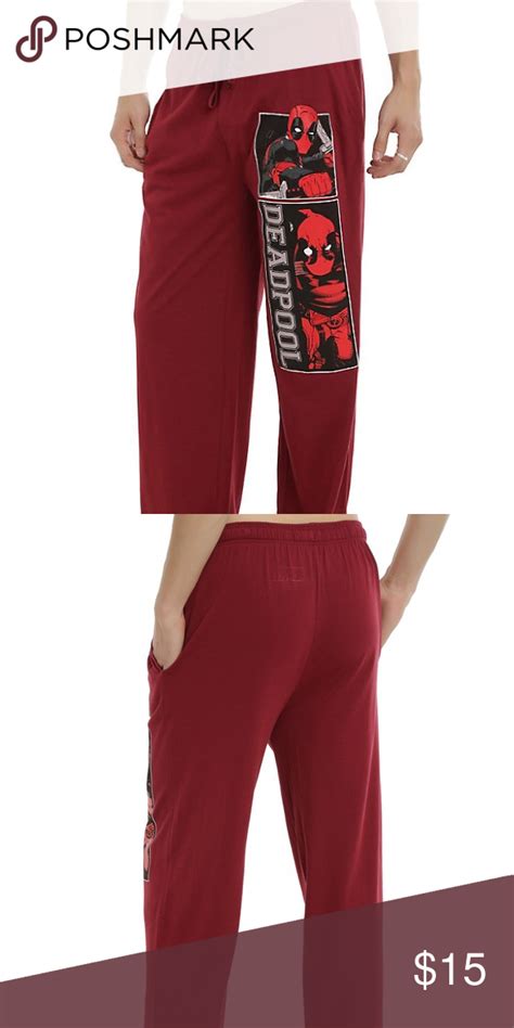 Marvel Deadpool Burgundy Guys Pajama Pants New Clothes Design Pajama Pants Pants