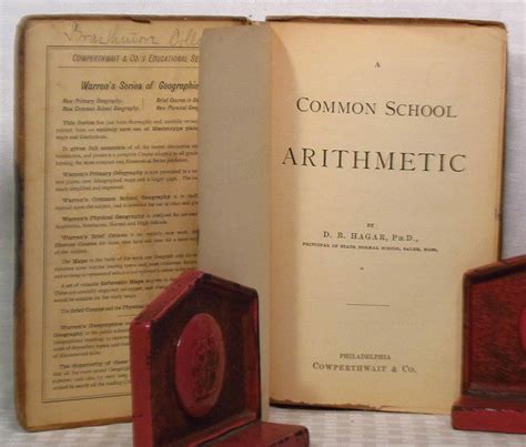 A Common School Arithmetic By D B Hagar Good Hardcover 1877 You Little Dickens