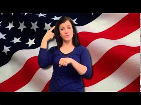 Pledge Of Allegiance American Sign Language Youtube