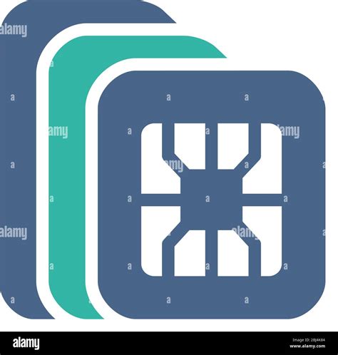 Different Sim Card Types Flat Icon Normal Micro Nano Phone Card Symbol Stock Vector Image