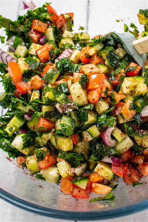 Jerusalem Salad Recipe Israeli Salad Joyful Dumplings