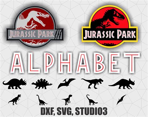 Jurassic Park Stencil Letter