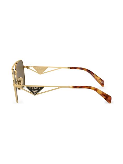 Prada Gold Metal Sunglasses Modesens
