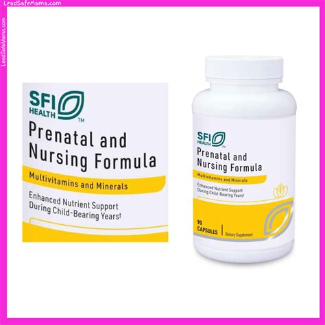 Klaire Labs Now Sfi Health Prenatal And Nursing Formula Multivitamins