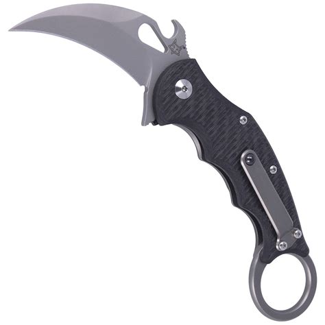 Fox Karambit Titanium Carbon Fiber Bead Blasted Elmax Fx 599tics