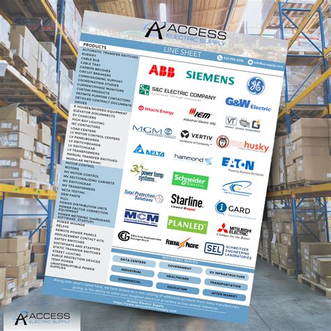 Line Sheets Access Electric Supply