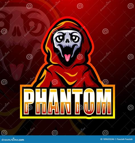 Phantom Esport Mascot Logo Vector Illustration