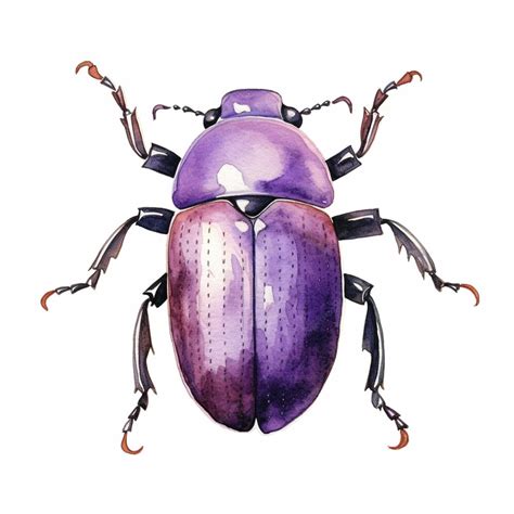 Premium Photo A Close Up Of A Purple Beetle With Black Legs And A