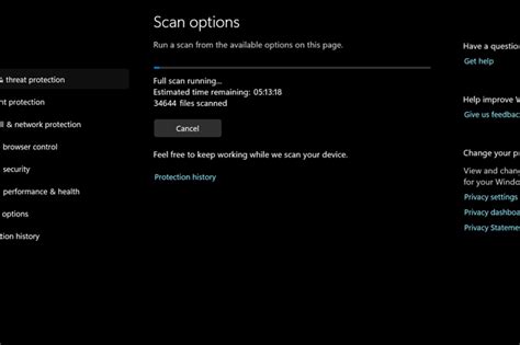 Defender Full Scan Gets Stuck While Scanning Files Rwindowshelp
