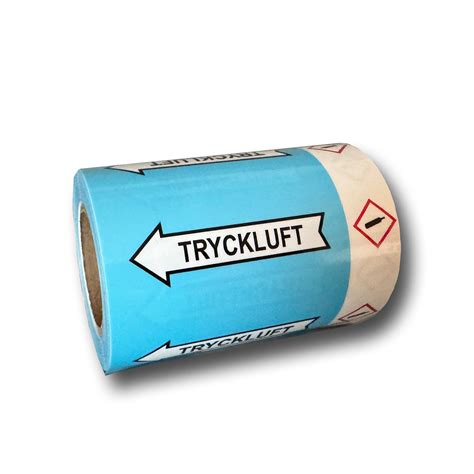 Rörmärkning Tryckluft Nordisk Rörmärkning