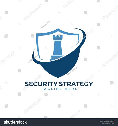 Security Strategy Logo Vector Icon Template Stock Vector Royalty Free