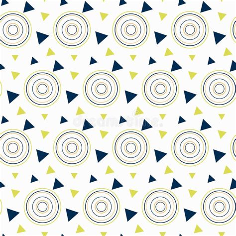 Geometric Pattern From Circles And Triangles Vector Illustration Stock Vector Illustration
