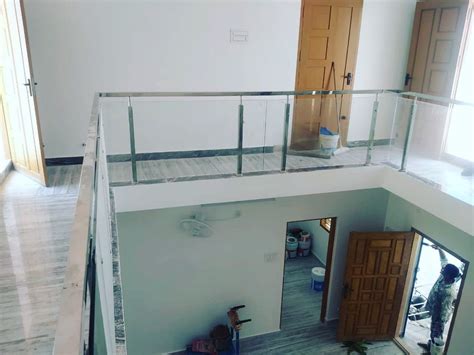 Stainless Steel With Tuffan Glass Railing Fabrication Works At Rs 1800