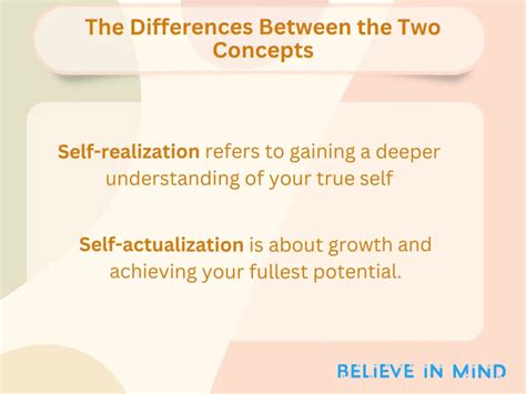 Self Realization Vs Self Actualization Spot The Difference