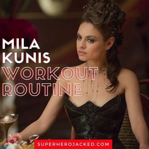 Mila Kunis Workout And Diet Plan Black Swan Bad Moms And More