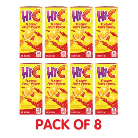 Hi C® Flashin Fruit Punch Juice Drink Cartons 8 Pk 6 Fl Oz Kroger