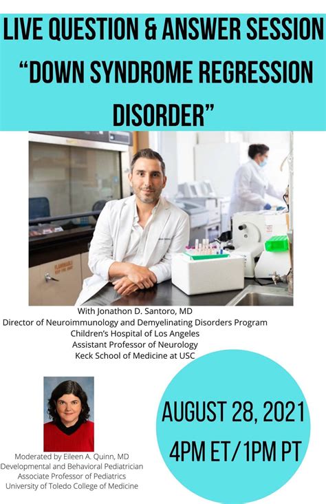 Regression In Down Syndrome Australia Sometimes Individuals With Down Syndrome Show An