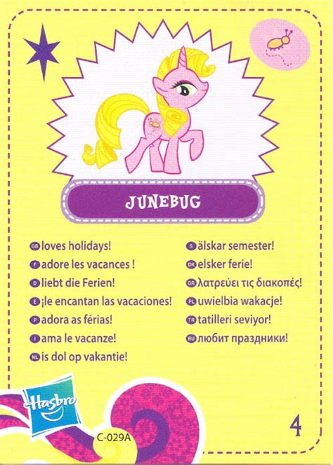Mlp Junebug Blind Bag Cards Mlp Merch