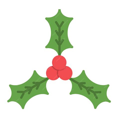 Premium Vector Mistletoe Flat Illustration
