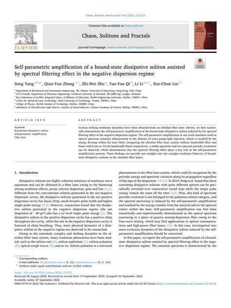Pdf Self Parametric Amplification Of A Bound State Dissipative
