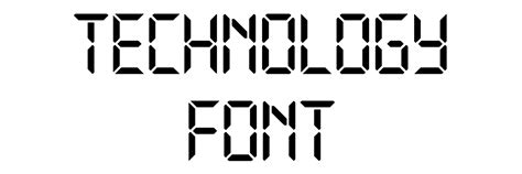 Technology Font Dafontstyle