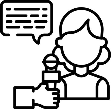 News Reporting Outline Illustration 45492027 Vector Art At Vecteezy