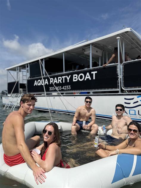 Private Party Boat Rentals Aqua Party Boat