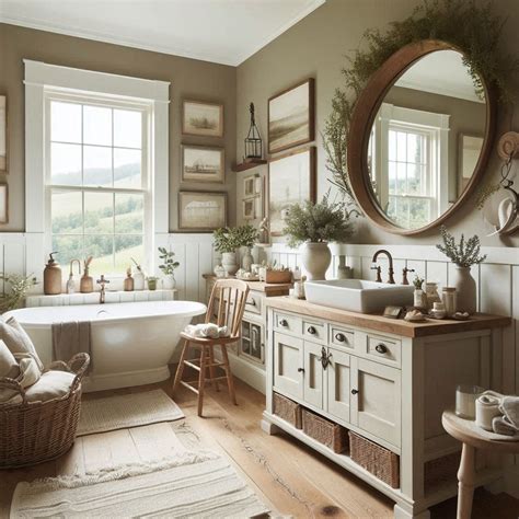15 Charming Farmhouse Bathroom Ideas For Rustic Appeal In 2025