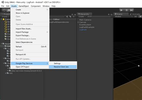 UnityでGoogle Play ServicesのAPIを個別に追加するLogPush編 SeleQtセレキュトSeleQtセレキュト