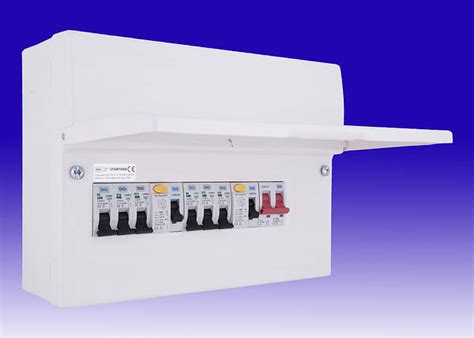 6 Way Metal Dual Split Consumer Unit Cw 2 Rcds Type A Cw 6 Mcbs