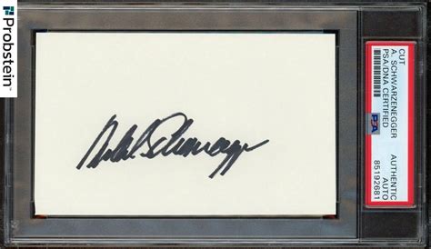Arnold Schwarzenegger Signed Cut Psa Dna Auto 4729955453
