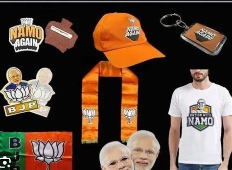 Multicolor Roto And Sartan Bjp Political Flags At Rs 089piece In