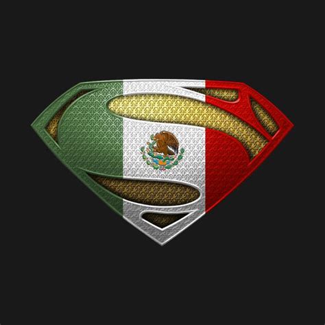 Mexican Superman T Shirt With Flag Logo Goku With Mexican Flag