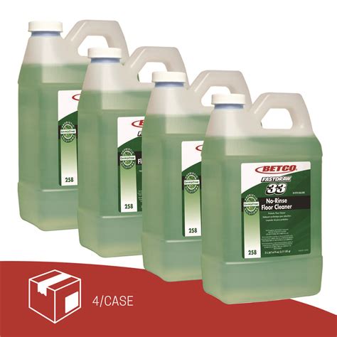 Betco® Bioactive Solutions No Rinse Fastdraw Floor Cleaner Rain Fresh Scent 2 L Bottle 4
