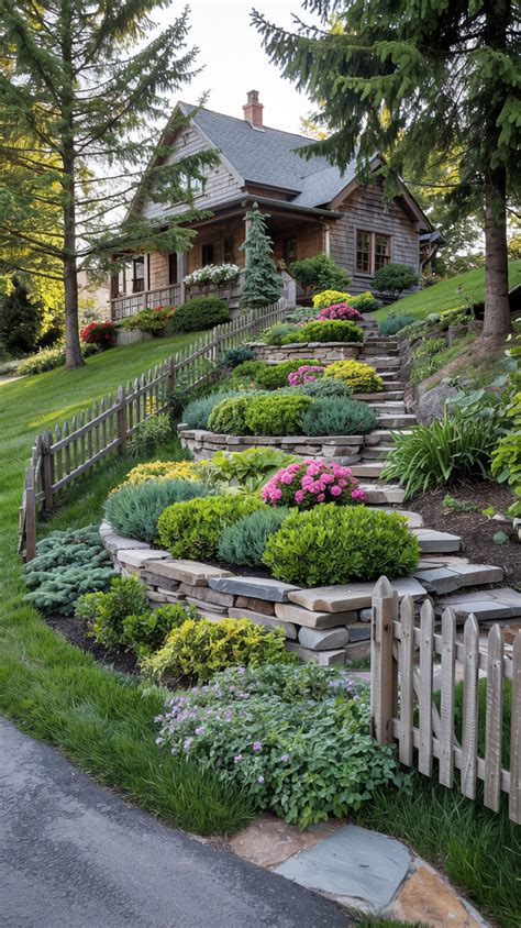 Sloped Backyard Landscape Design Transform Slopes Into Stunning
