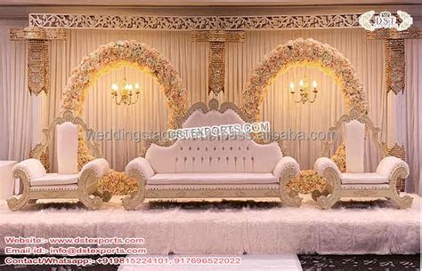 Muslim Walima Sofa Set For Bride And Groom Pakistani Design Fancy Wedding Sofa Set Arabian Wedding