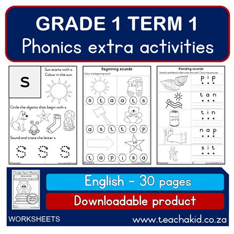 Phonics Worksheets Grade 1 Pdf