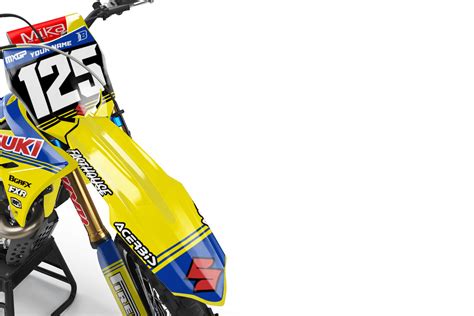 Suzuki Graphics Kit Anchor Blue Design Bling Graphix